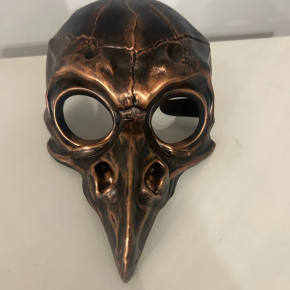 Accents | New Metallic Crow Skull Half Face Steampunk Bird Mask | Poshmark